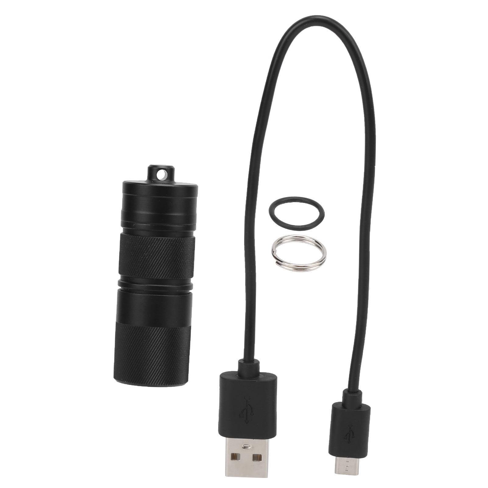 Mini linterna LED recargable EDC, linterna micropotente con batería ...