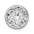 14k White Gold 1/2 carat Center Lab Grown Diamond VS/SI+ G+ Round Semi ...