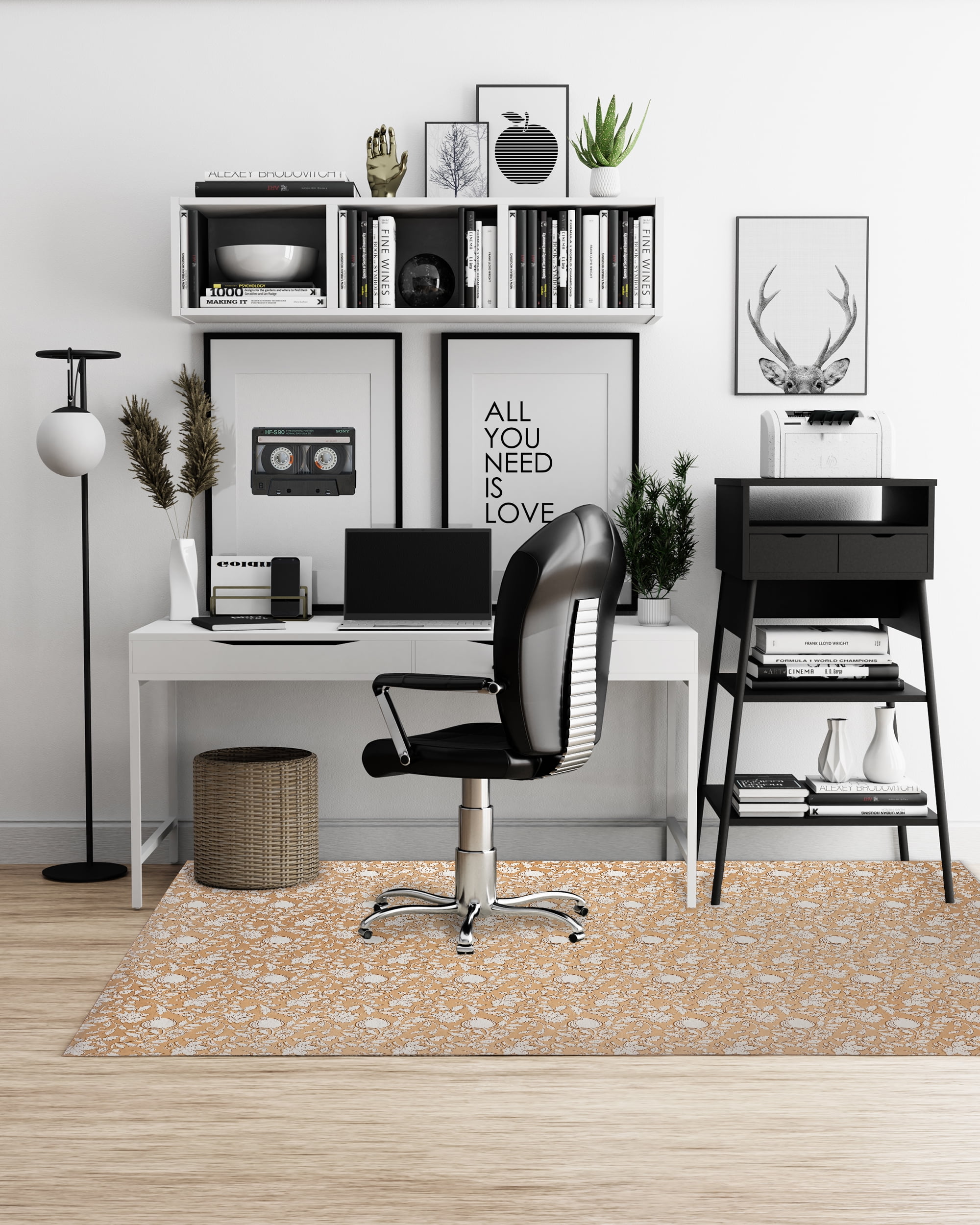 POMEGRANATE OCHRE LARGE Office Mat By Kavka Designs - Walmart.com