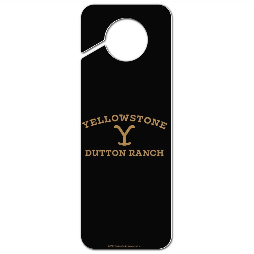 Yellowstone TV Show Dutton Ranch Plastic Door Knob Hanger Sign ...