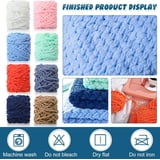 100g Chunky Crochet Yarn, Multi Colored Knitting Yarn Bulk, Velvet ...