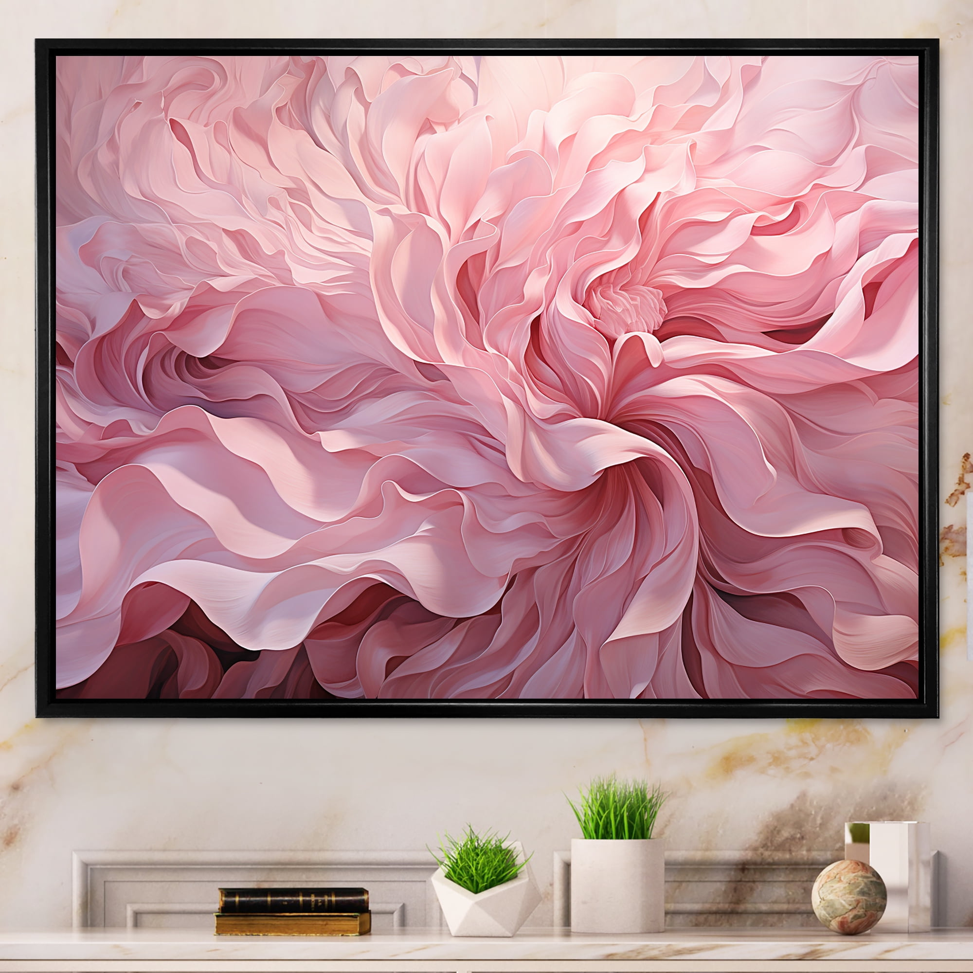 Click here for Designart Abstract Spirals Framed Wall Art Decor... prices