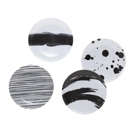 Godinger 12567 Navy Brush Stroke APP Plates - Set of 4 | Walmart Canada