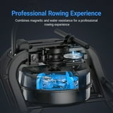 MERACH Indoor Gym Water Rowing Machine, 16 Levels, Bluetooth, App ...