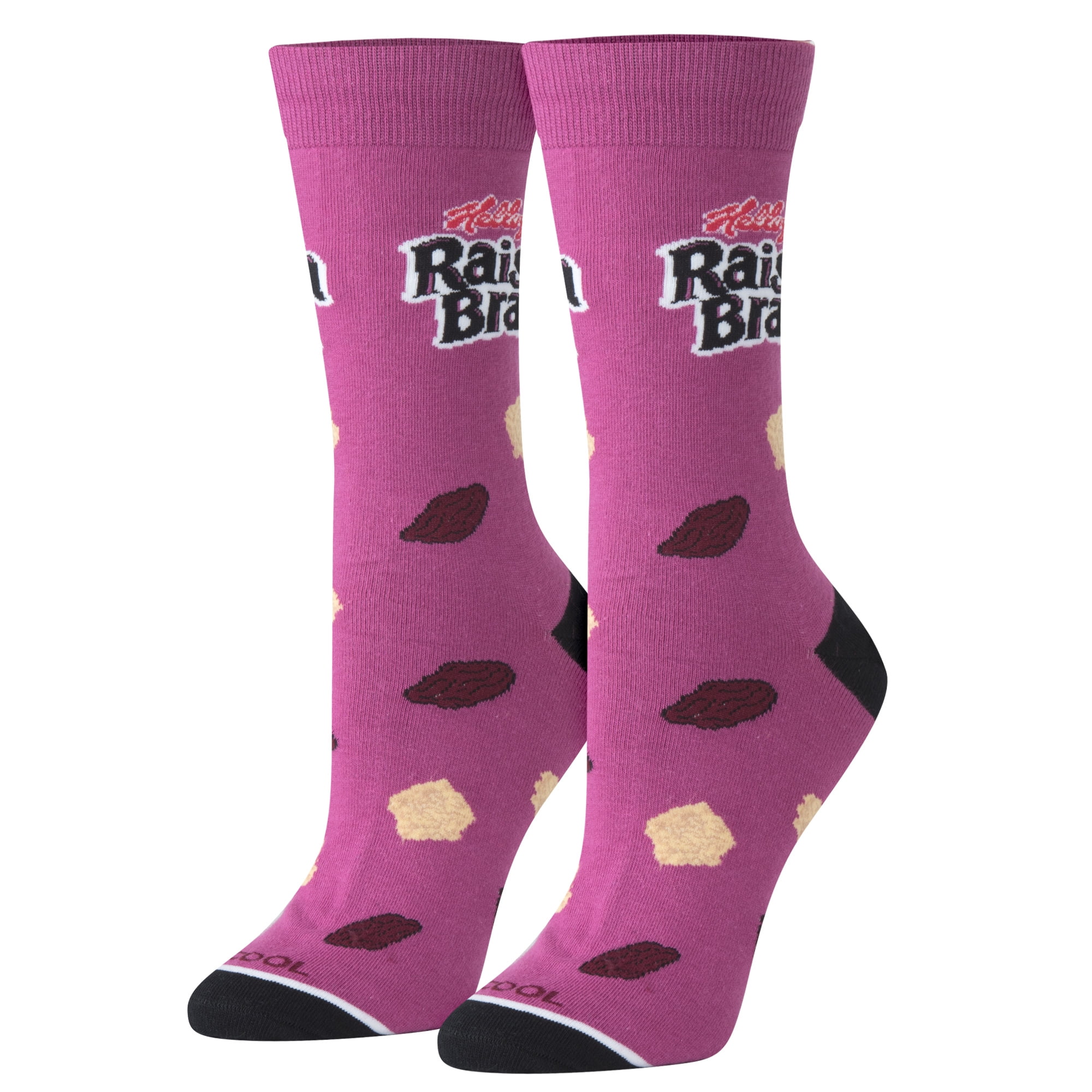 Cool Socks Novelty Crew Socks Men's Women's, Raisin Bran Cereal ...