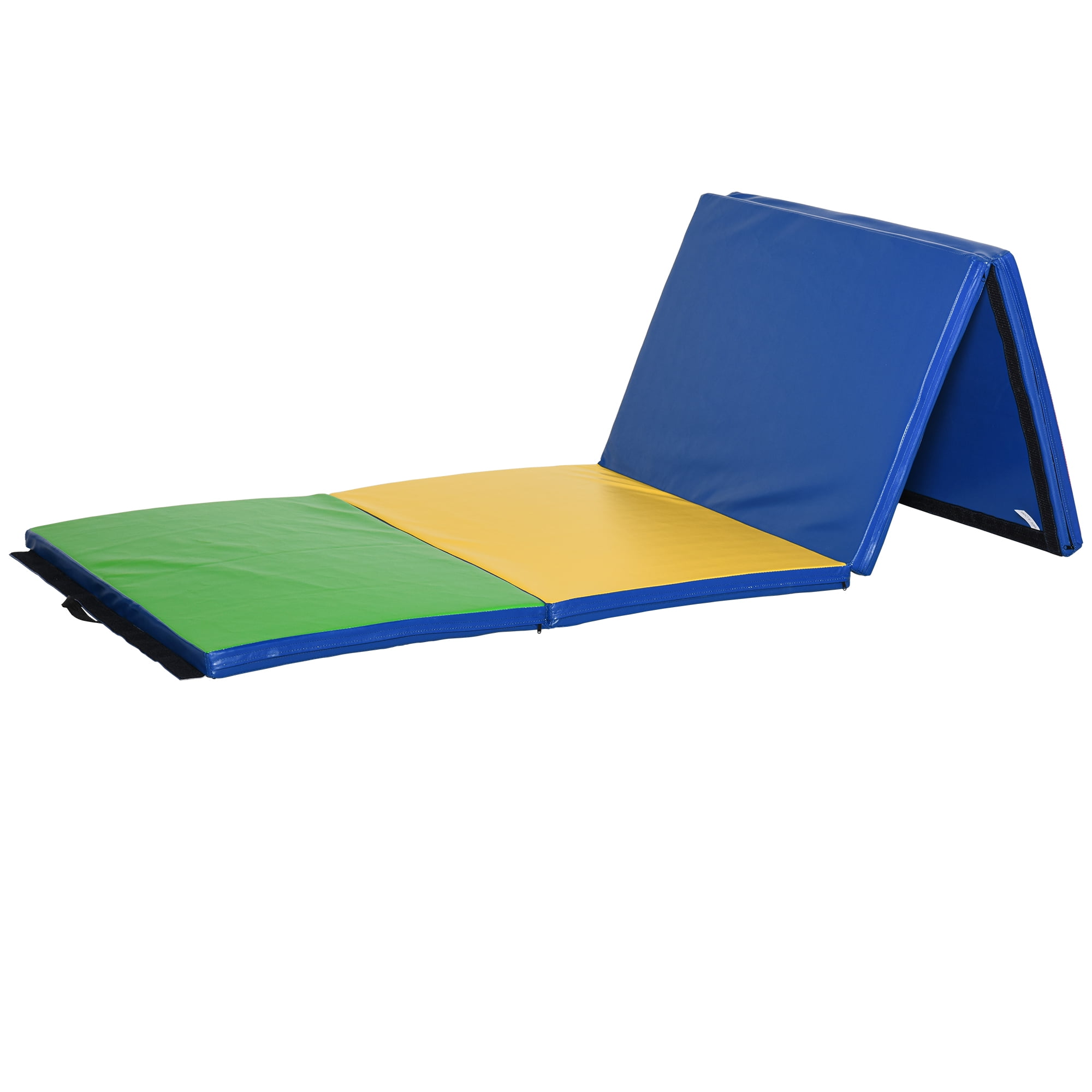 Soozier 4'x10'x2'' Folding Gymnastics Tumbling Mat, Exercise Mat with ...