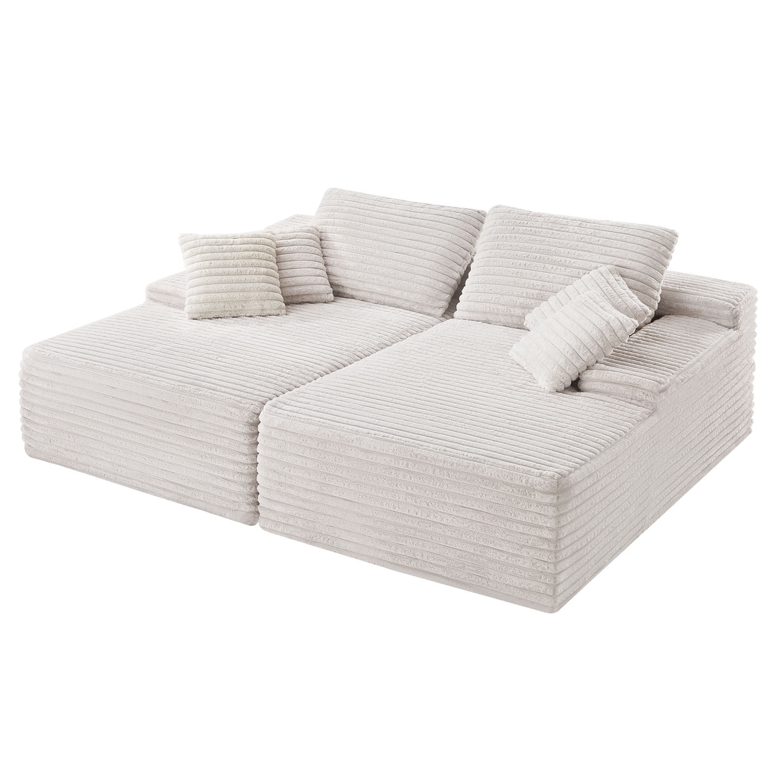 Click here for Vevor Oversized Double Chaise Lounge 82.7 In Cordu... prices