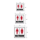 Square Plus Restroom Wall or Door Sign | Office & Workspace Bathroom ...