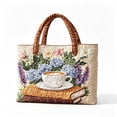 AZXY Quilted Tote Bag for Women, Large Capacity Canvas Tote with Zipper ...