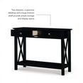 Linon Dalton Wood Console Table in Black - Walmart.com
