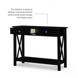 Linon Dalton Wood Console Table in Black - Walmart.com