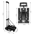 BEIYUEJI Folding Dolly, Lightweight Aluminum Collapsible Hand Truck, 2 ...