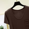 aidice Womens Plus Size Tops Pajama Comfy Short Sleeve Scoop Neck ...