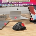 Nulea M501 Wireless Trackball Mouse, Rechargeable Ergonomic, Easy Thumb ...