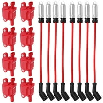 8Pcs Ignition Coil + Spark Plug Wire For GMC Chevy Silverado 1500 5.3L ...