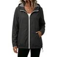 BiZtdJrK Waterproof Rain Jacket Women Outdoor Sports Zip Up Windbreaker ...