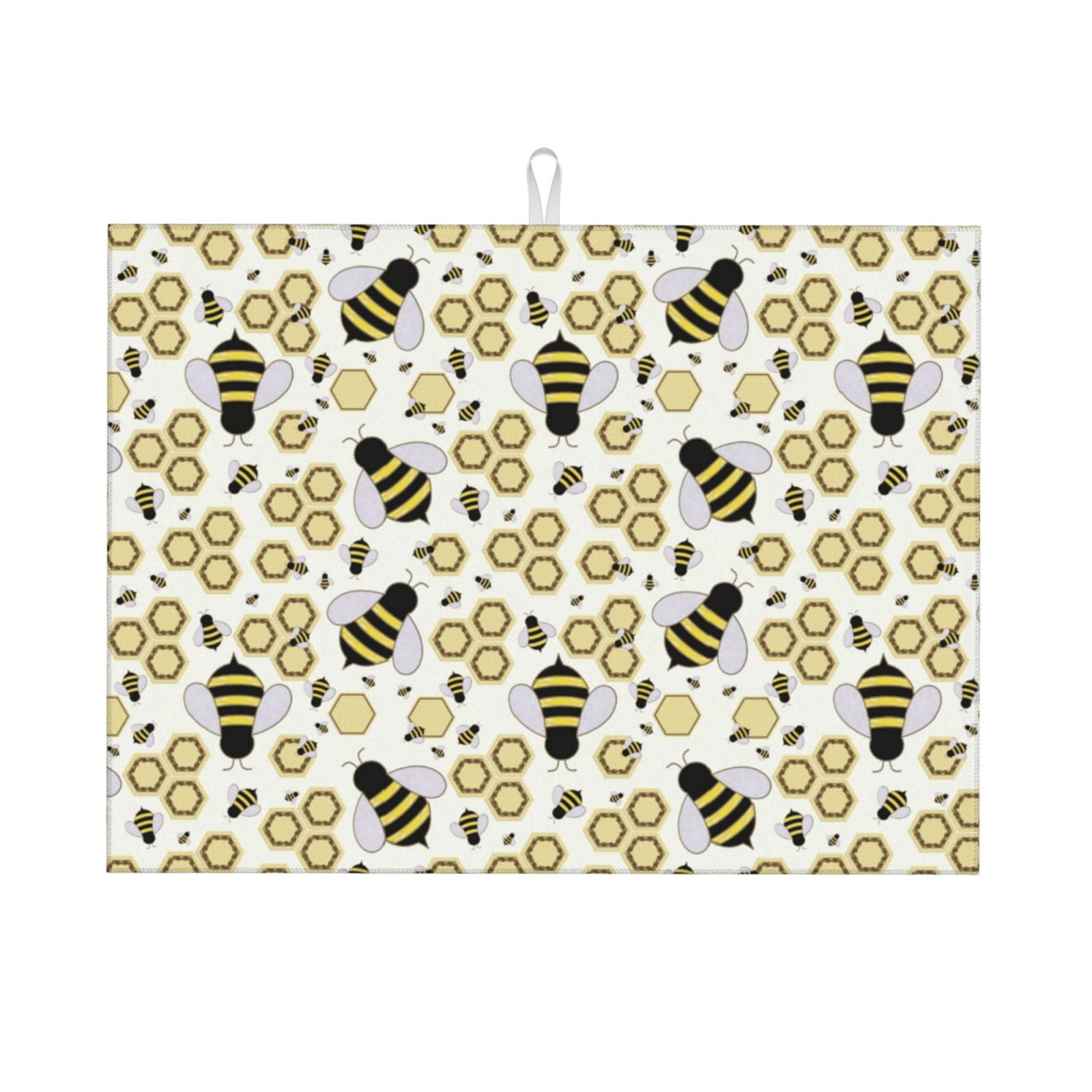 Microfiber Drying Mat, Cartoon Bees Fun Print Dish Drying Mat for ...