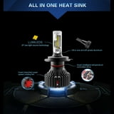 Alla Lighting UM-2018 Vision HB1 9004 LED Bulbs 8000 Lumens 6500K - 6500K Xenon White LED ...