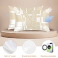 Satin Pillowcase for Hair and Skin King Size 2 Pack Beige Lines Satin ...