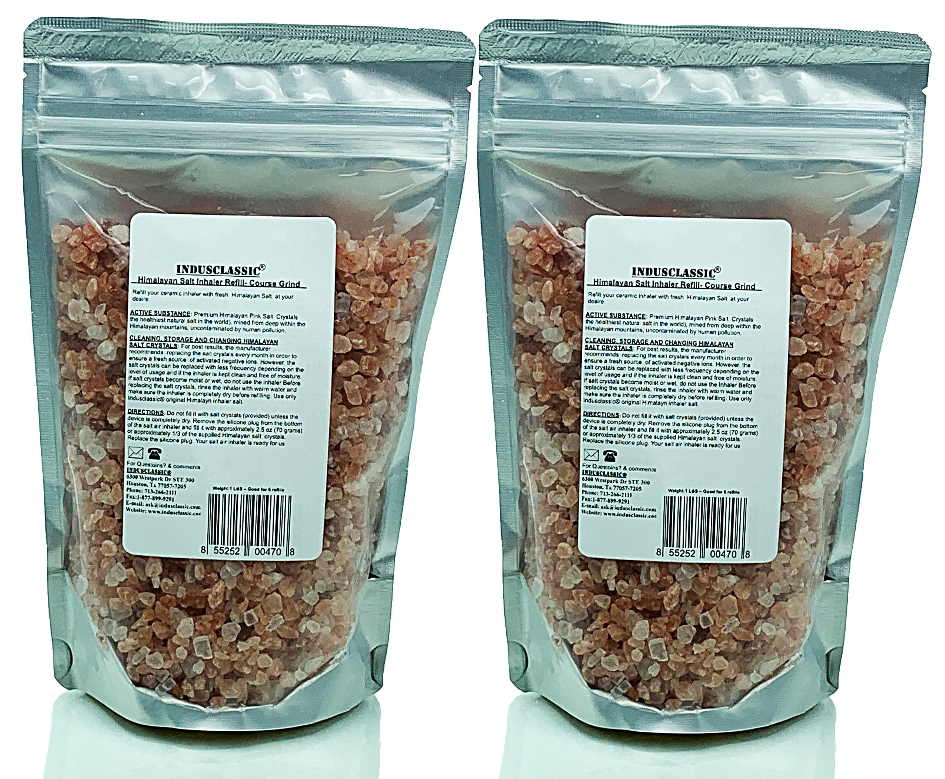 IndusClassic Himalayan Salt Inhaler or Neti Pot Refill Asthma Allergy ...