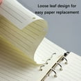 80 Sheets 6 Holes Refill Inserts Horizontal Line Paper Refillable ...