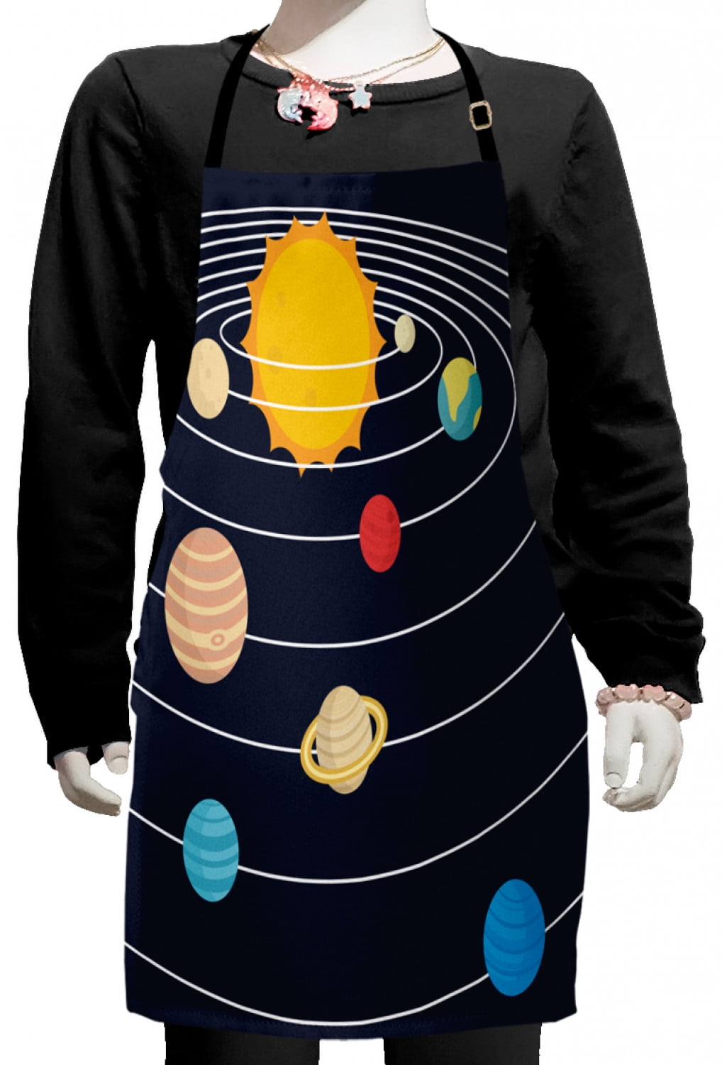 Space Kids Apron, Simplistic Solar System Concept with Circular Orbits ...