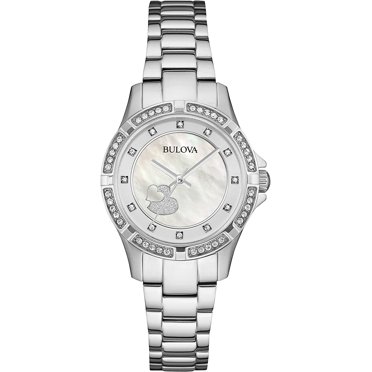 Bulova Women's Diamonds Brown Dial Two Tone Steel Watch 98R230 ...