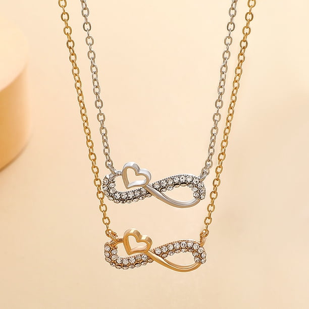 Infinite love eight-character necklace, personalized and trendy eight ...