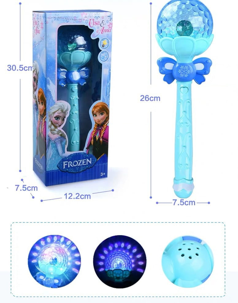 Disney Frozen Elsa Princess Cartoon Magic Stick Fairy Wand Electric Toy ...