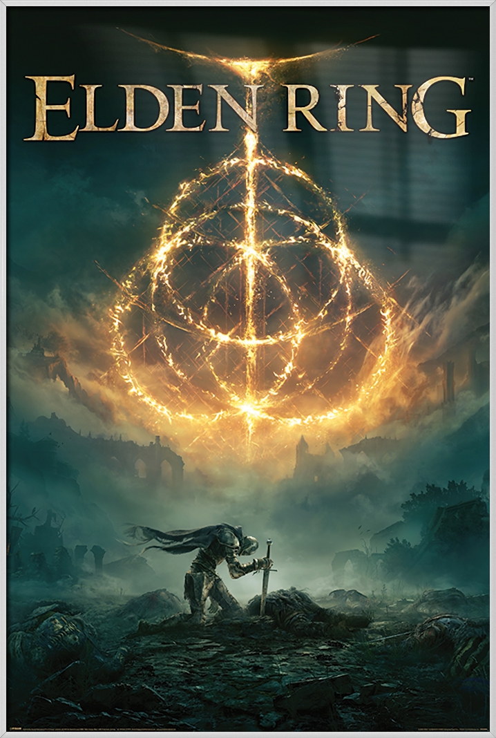 Elden Ring - Framed Gaming Poster (Game Cover / Key Art) (Size: 24" x ...