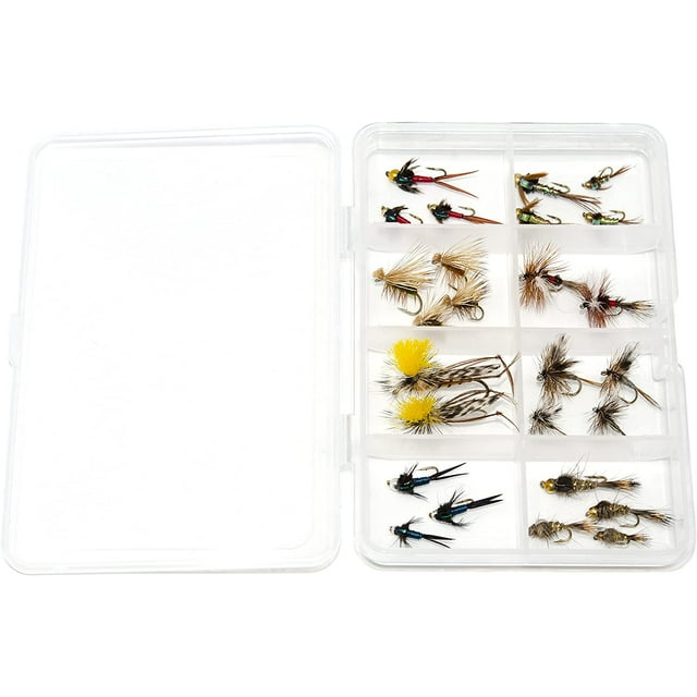 26 Essential Trout Fly Fishing Flies Assortment | Dry, Wet, Nymphs ...