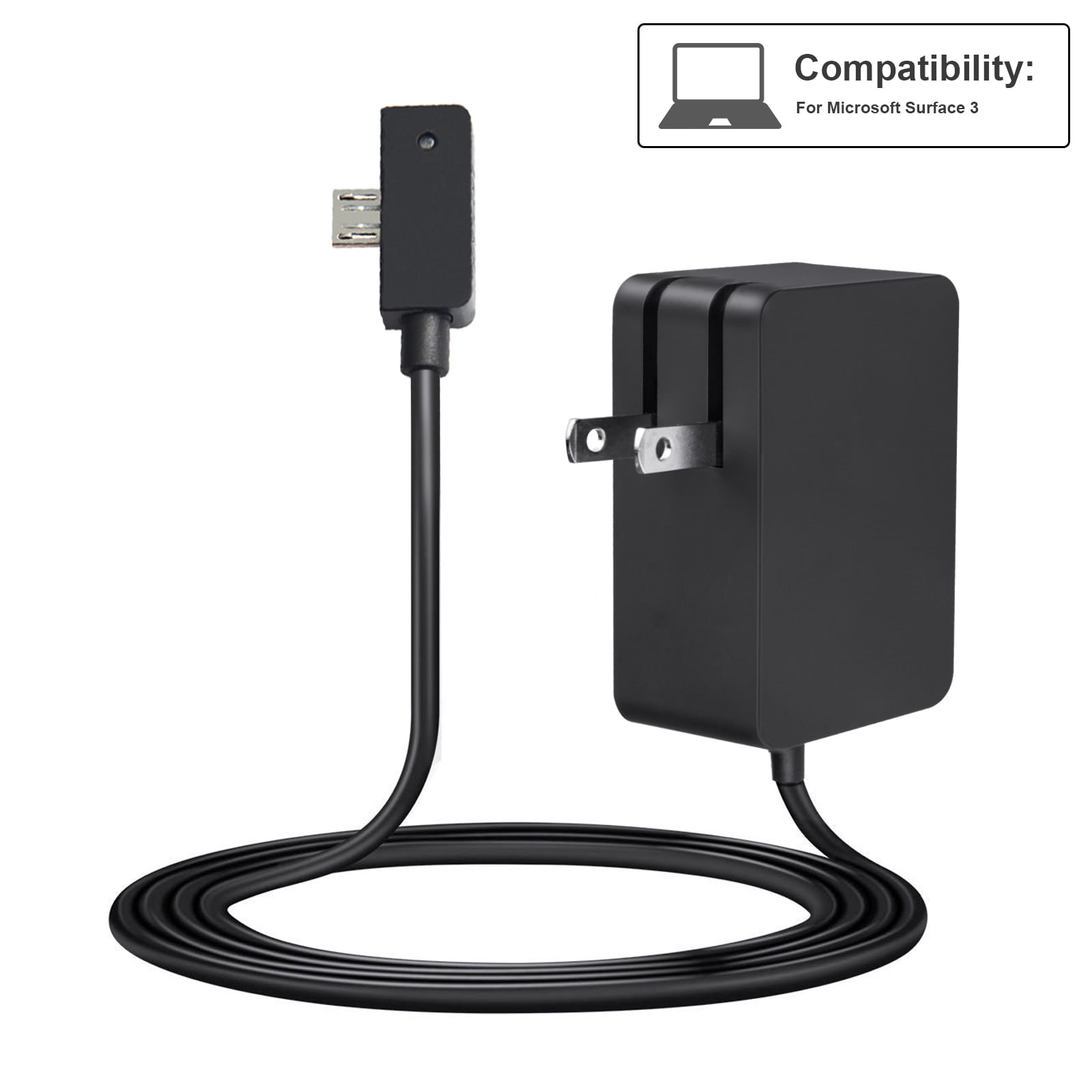 13W 5.2V 2.5A Surface 3 Charger AC Power Adapter for Microsoft Surface ...