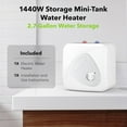 BN-LINK Electric Mini-Tank Water Heater - 2.7 Gallon Small Under Sink ...