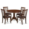 Microfiber Dining Set - One Kitchen Table & 4 Cushion Seat Chairs ...