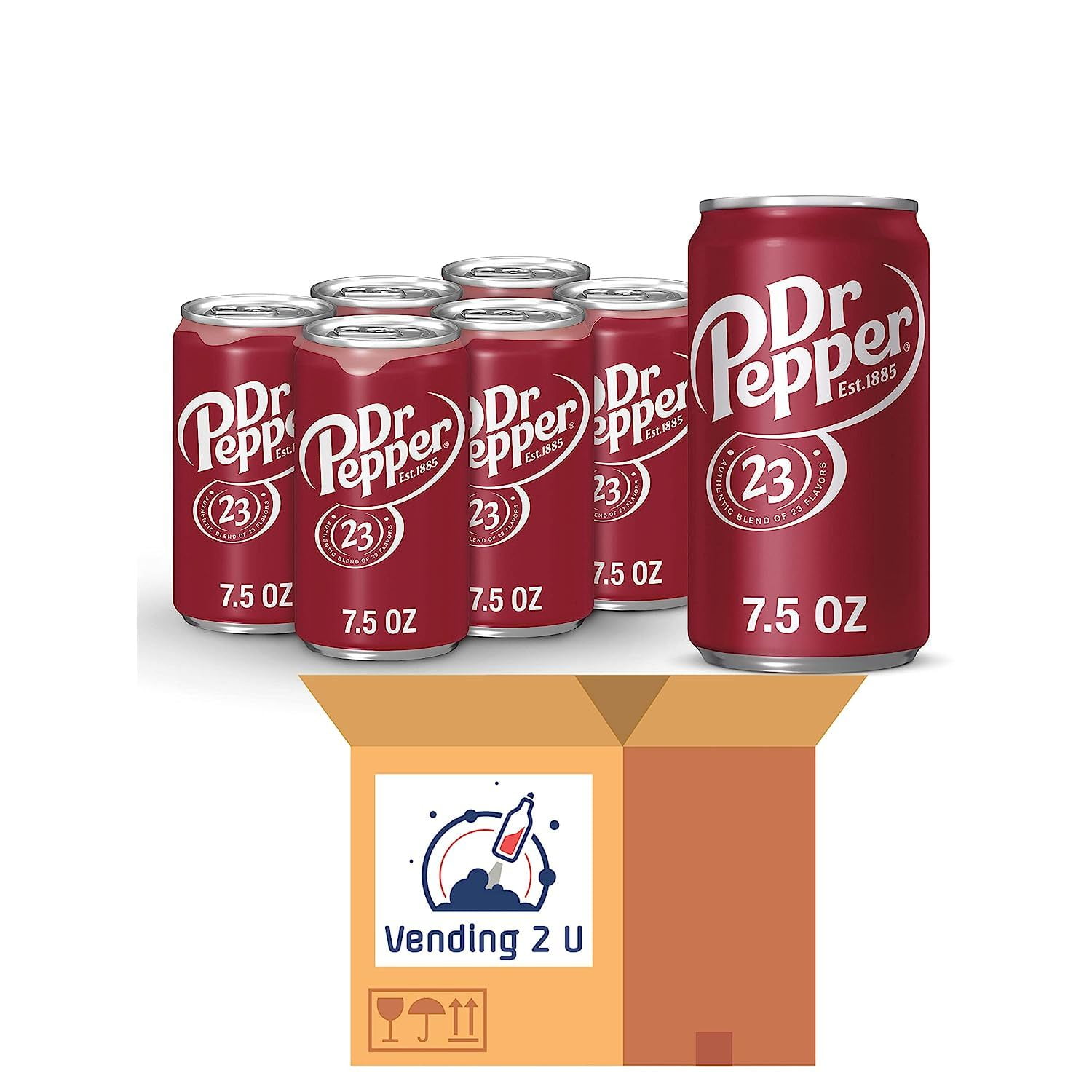 Dr Pepper Soda 7.5oz Mini Cans, 18 Units - Walmart.com