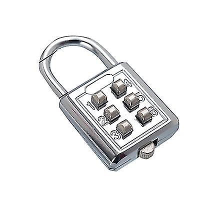 Key combination lock metal alloy padlock button blind lock anti-theft ...