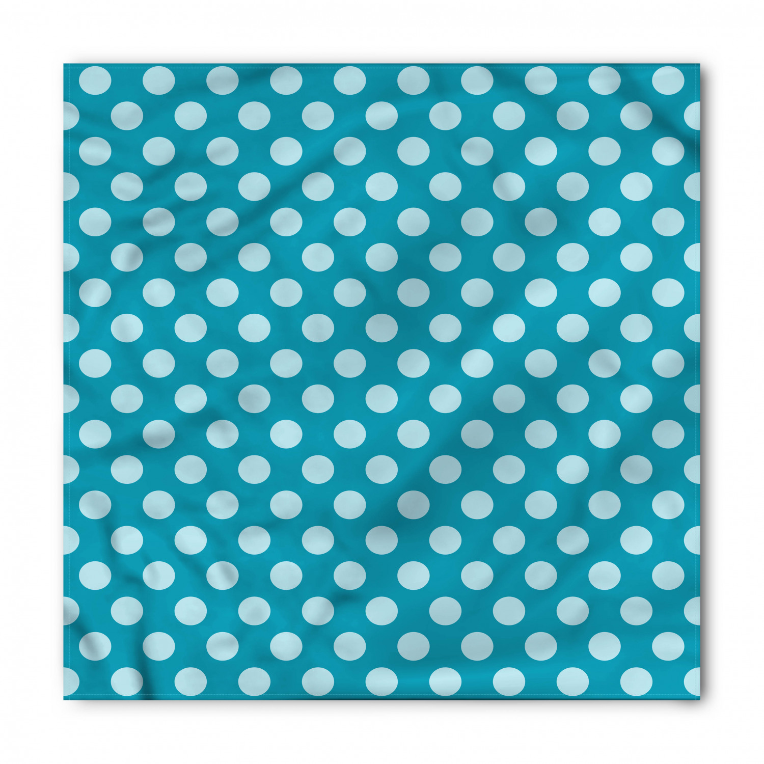 Teal Bandana, Polka Dots Soft Sea Colors, Unisex Head and Neck Tie, by ...