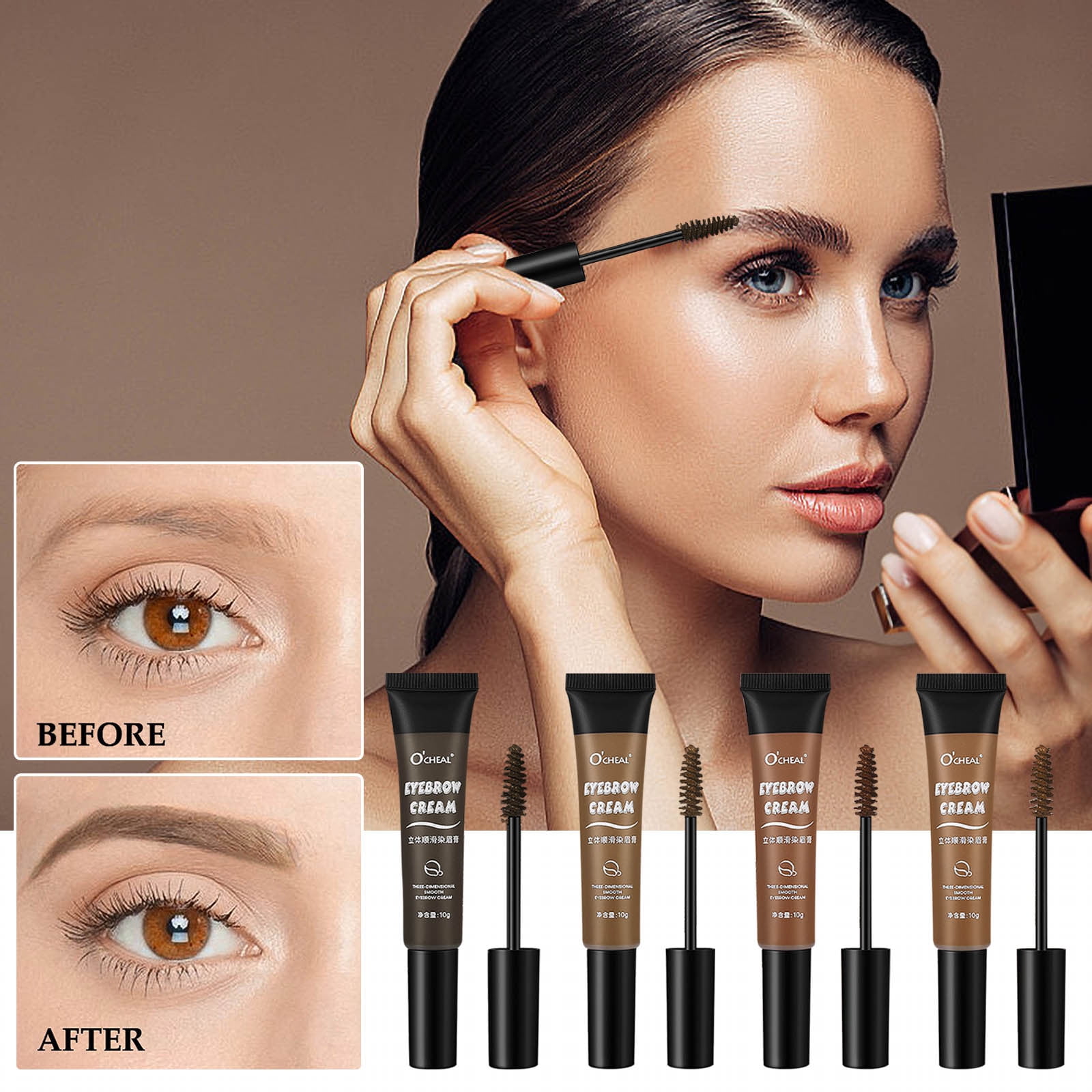 Crema para Cejas de Fibra Tridimensional Ganfancp Gel Natural y No ...