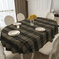 Oval Tablecloth, Waterproof Oval Plaid Table Cloth 60x120 Inch Machine ...