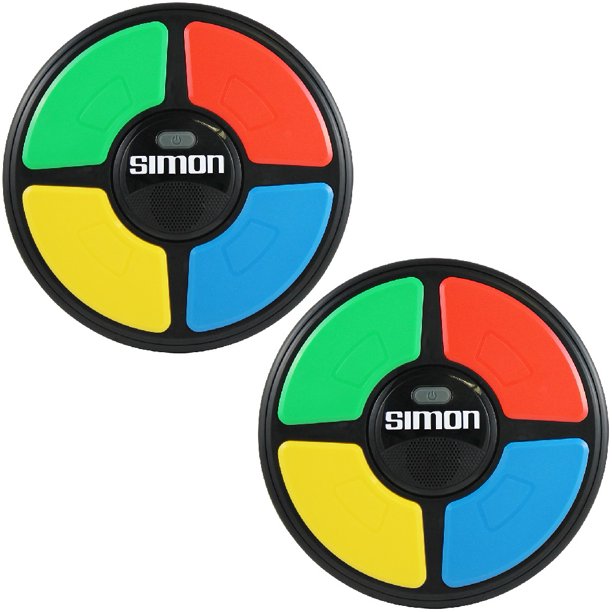 (Set/2) Simon Electronic Light & Sound Memory Skills Game - Classic ...