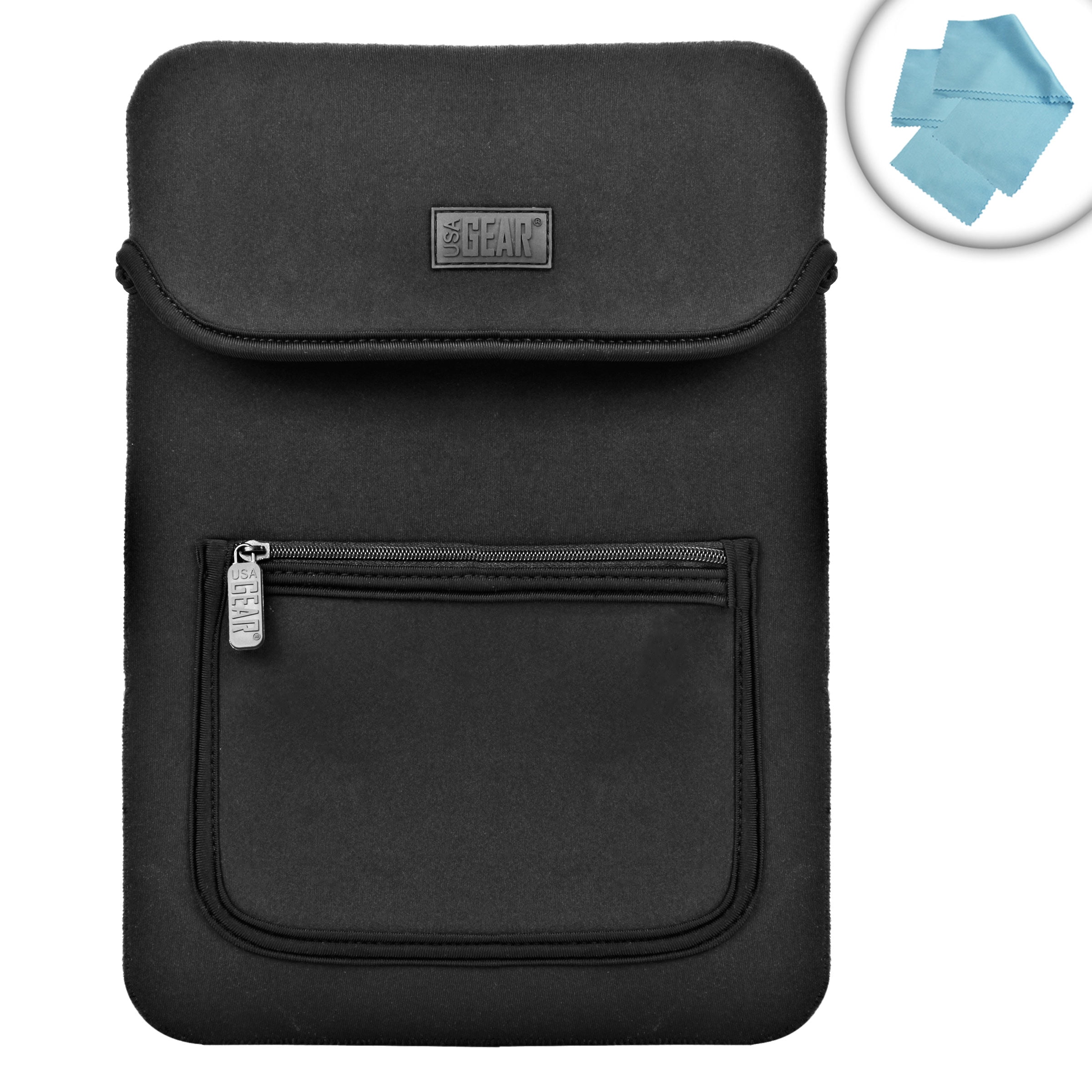 USA Gear FlexARMOR Neoprene 12 Inch Tablet Case with Front Zippered ...