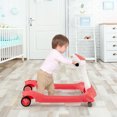 Infans 2-in-1 Baby Walker Foldable Activity Push Walker w/ Adjustable ...