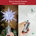 Roylvan USB Powered 60 LED Christmas Tree Topper Star with Remote ...