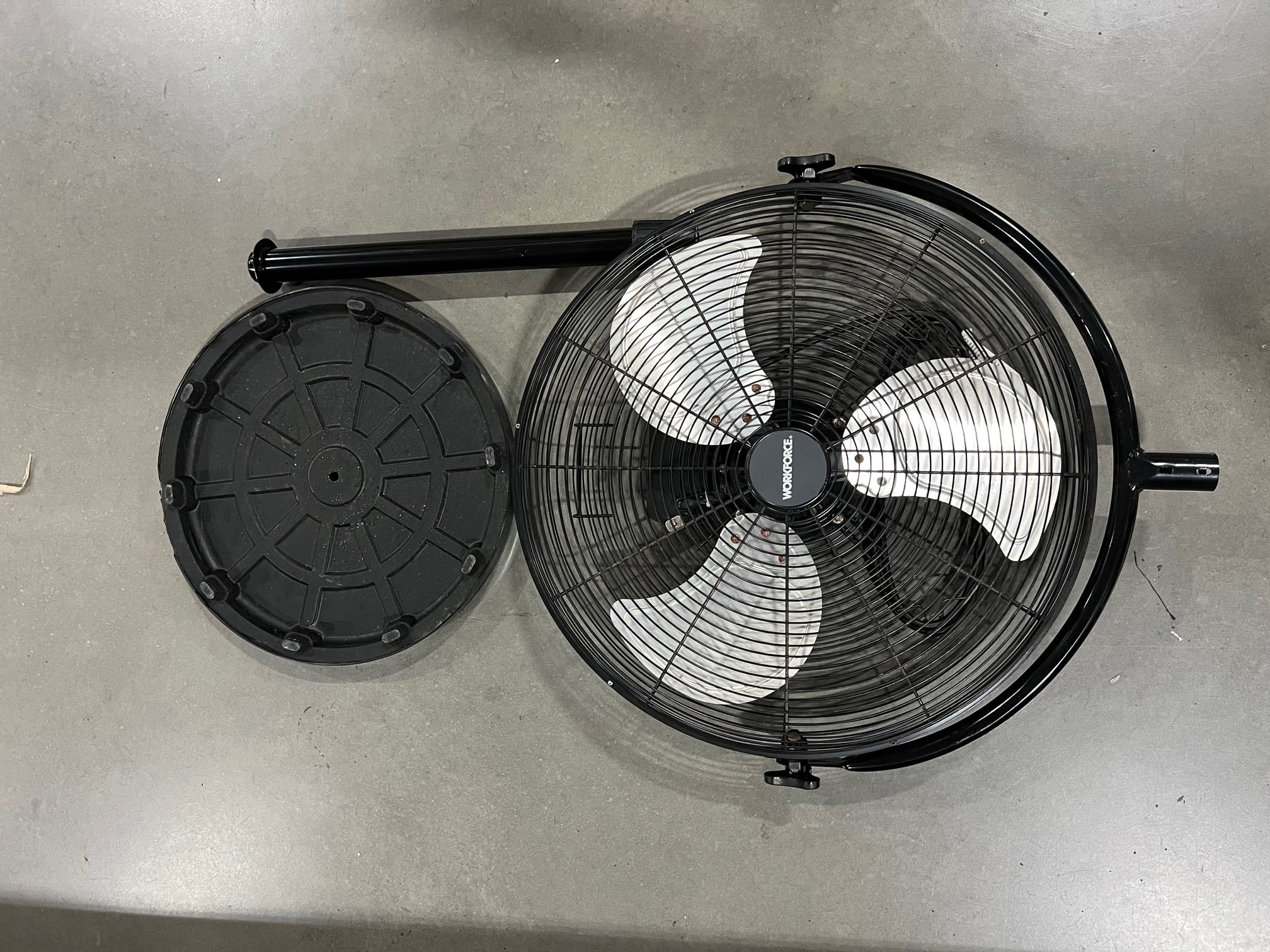 Open Box WORKFORCE HEAVY-DUTY PEDESTAL FAN SFC-500B - BLACK - Walmart.com