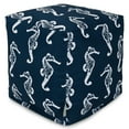 Majestic Home Goods Sea Horse Indoor/Outdoor Ottoman Pouf Cube ...