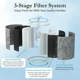 Home Times 2 Packs HP100 Replacement Filter, Fits Shark HP102 and HC452 Air Purifiers, True HEPA ...