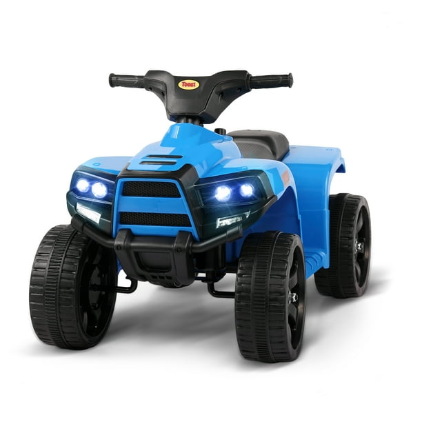 TOBBI 6V Electric Kids Ride on ATV Quad Car 4 Wheeler Ride on Toy W/ LED Headlight, Horn, Speed ...