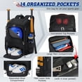 AOMRCOL Baseball Backpack,Lightweight Softball Bag with Shoe ...