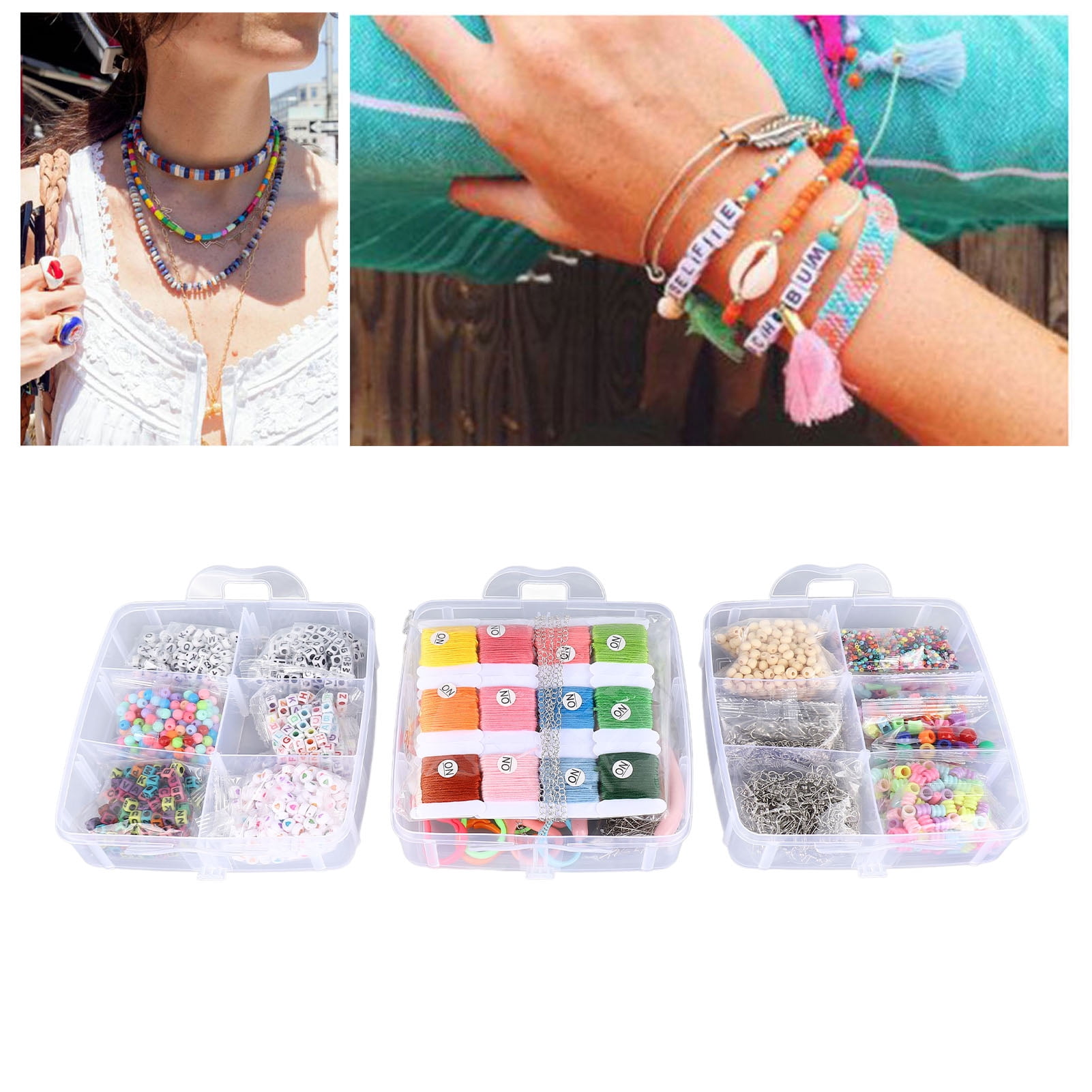 Bracelet Making Supplies, Rich Colors Durable Safe Necklace Making Set ...
