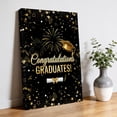 Black Gold Graduation Cap Canvas Wall Art for Living Room, Graduates ...